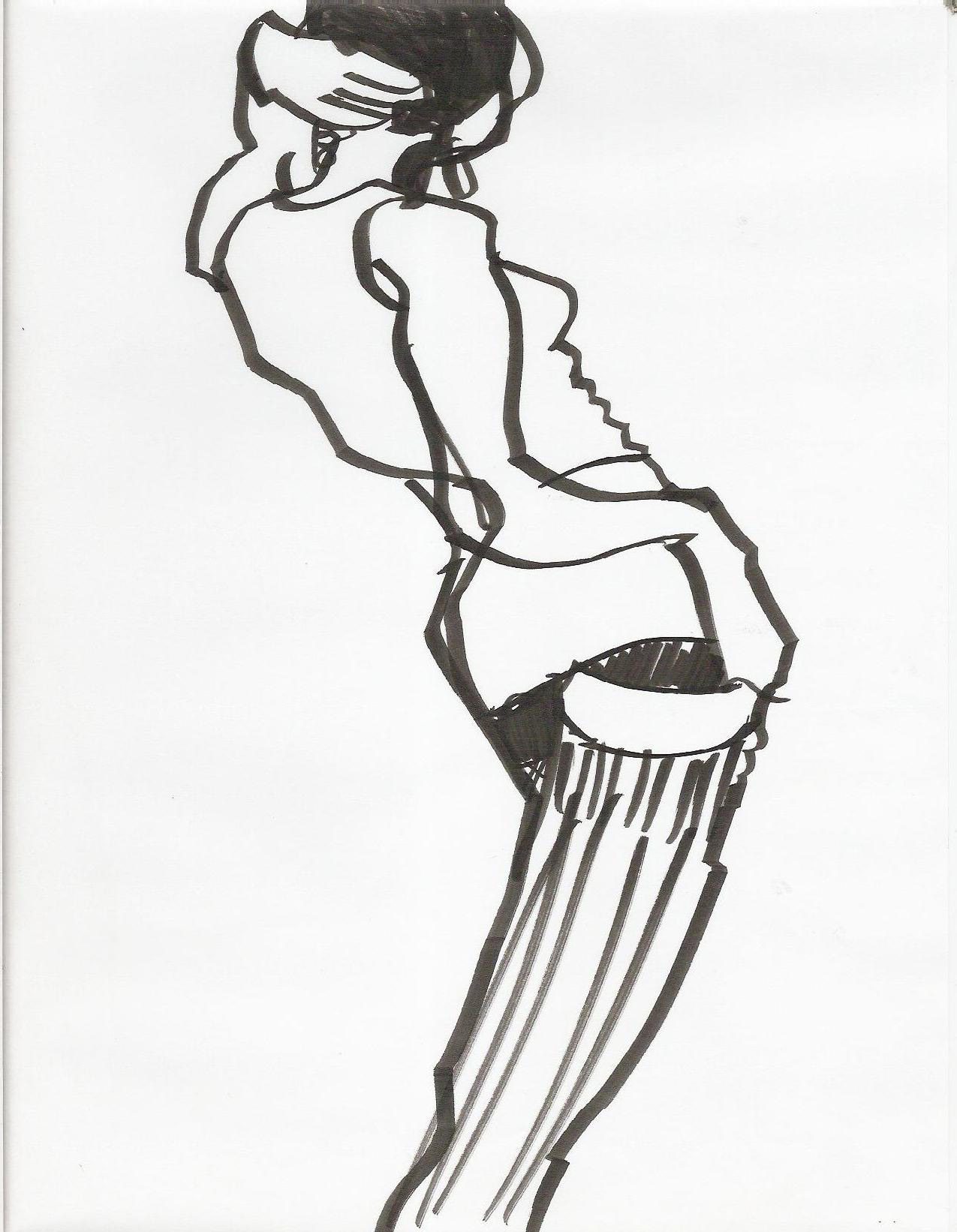 Line quality in fashion drawing | FashionIllustrationTRIBE