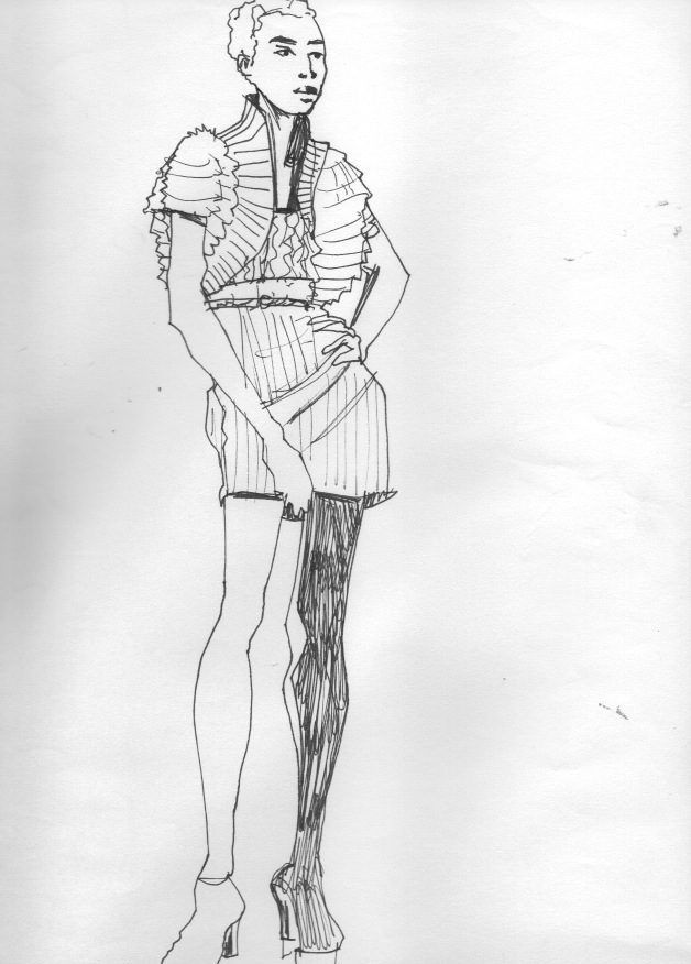 Line quality in fashion drawing | FashionIllustrationTRIBE