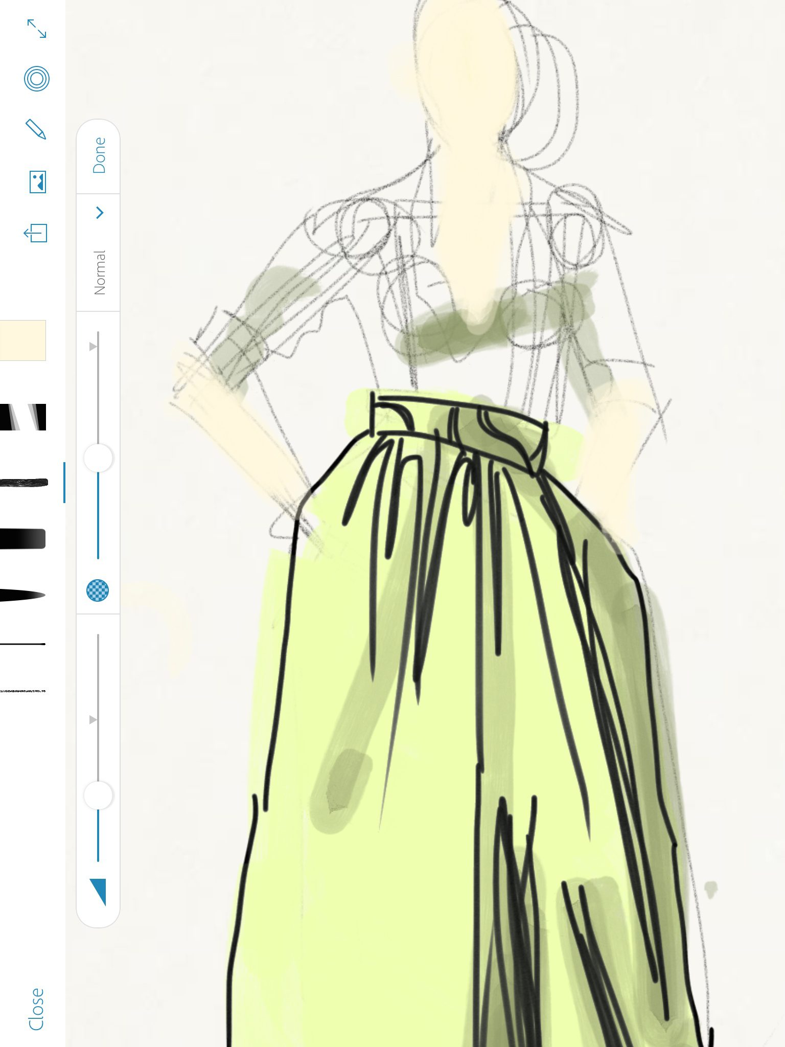 Ipad Fashion Illustration Process on Ipad with Adobe Apps
