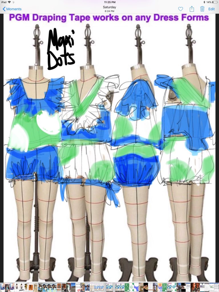 Digital Fashion Design Sketching on the Dress Form | Fashion ...