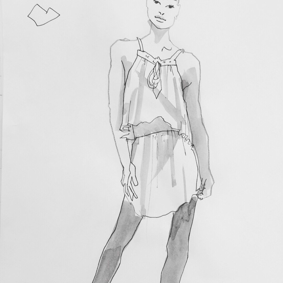 Using apps for fashion drawing and design illustration