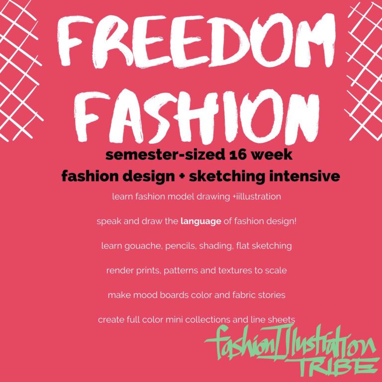 Learn Fashion Design, Fashion Illustration online from anywhere!