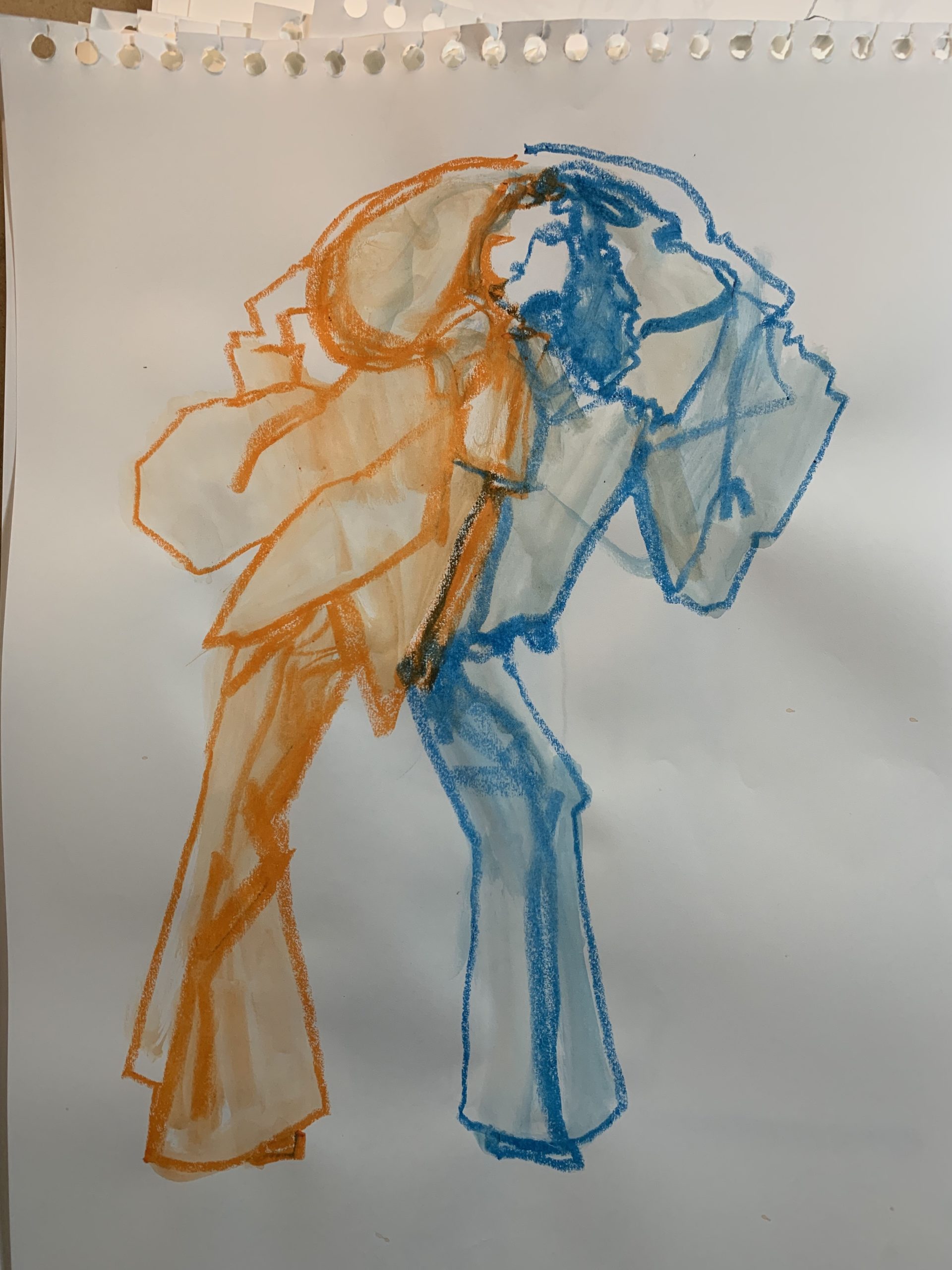 Drawing with Two Hands: A Fashion Model Drawing Exercises