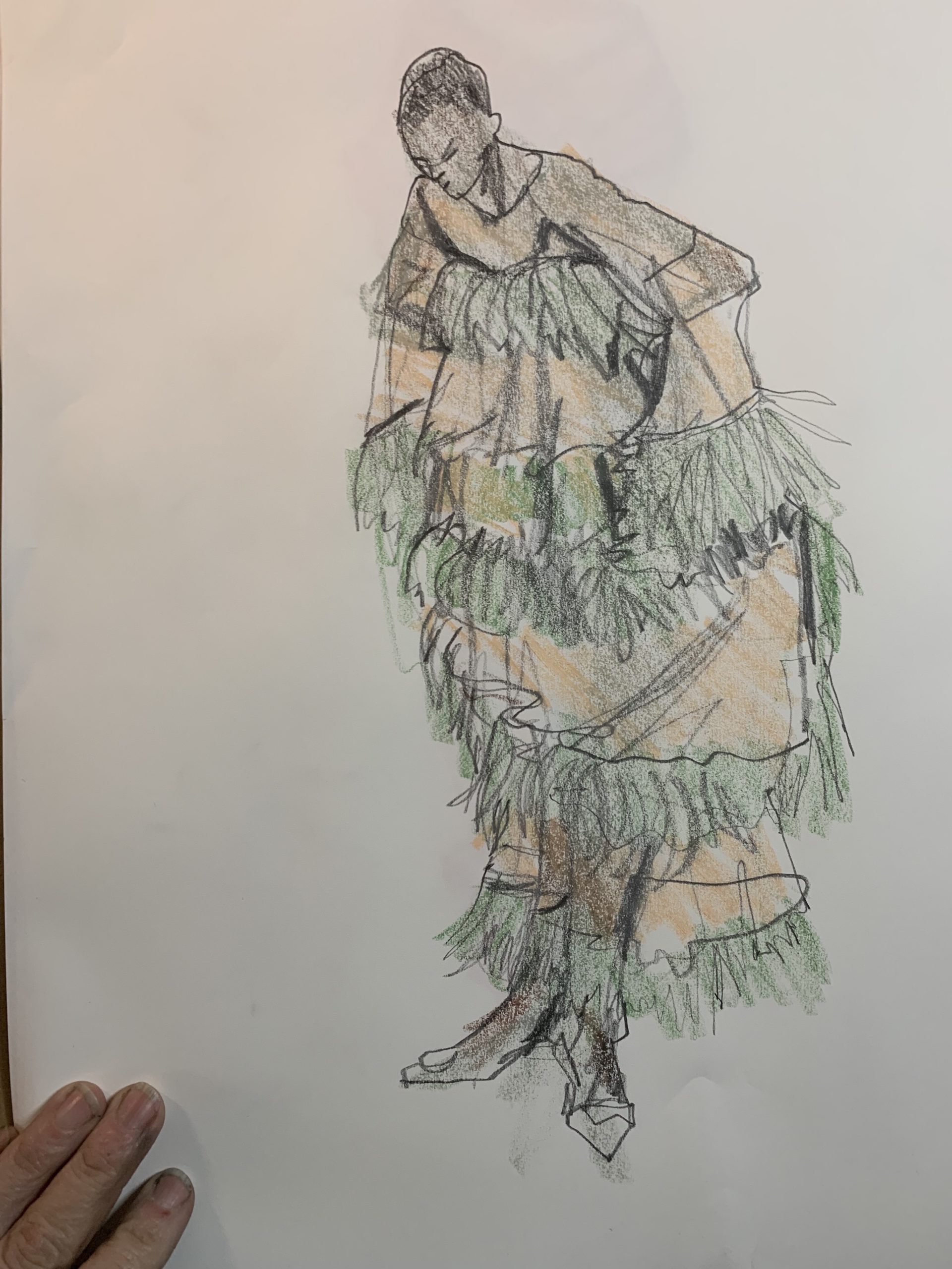 Drawing Fringe for Fashion Illustration